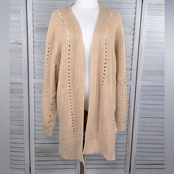 Merokeety | Sweaters | Merokeety Longline Open Front Cardigan Tanlarge ...